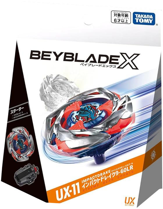 BEYBLADE X UX-11 Impact Drake 9-60LR Starter – Mall of Beys -The ...